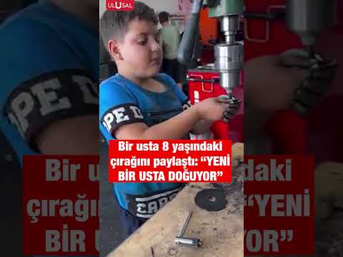 Bir usta sanayide çalışan çırağını paylaştı! \