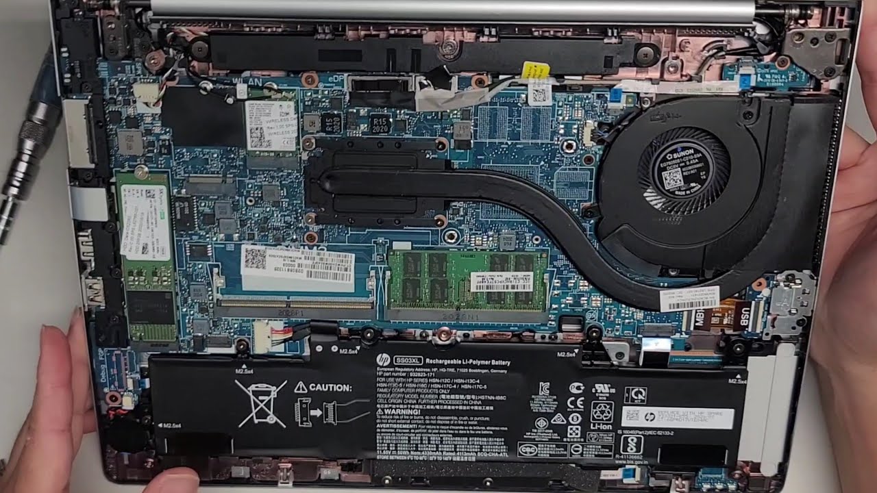 HP EliteBook Elite Book 840 G6 Disassembly RAM SSD Hard Drive Upgrade