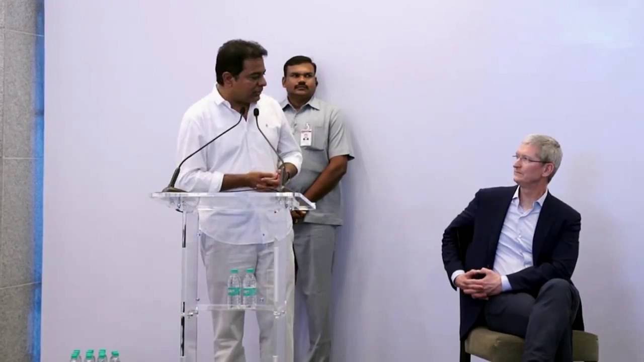 Marvellous speech by sri KT Rama Rao at the launch of Apple Development ...