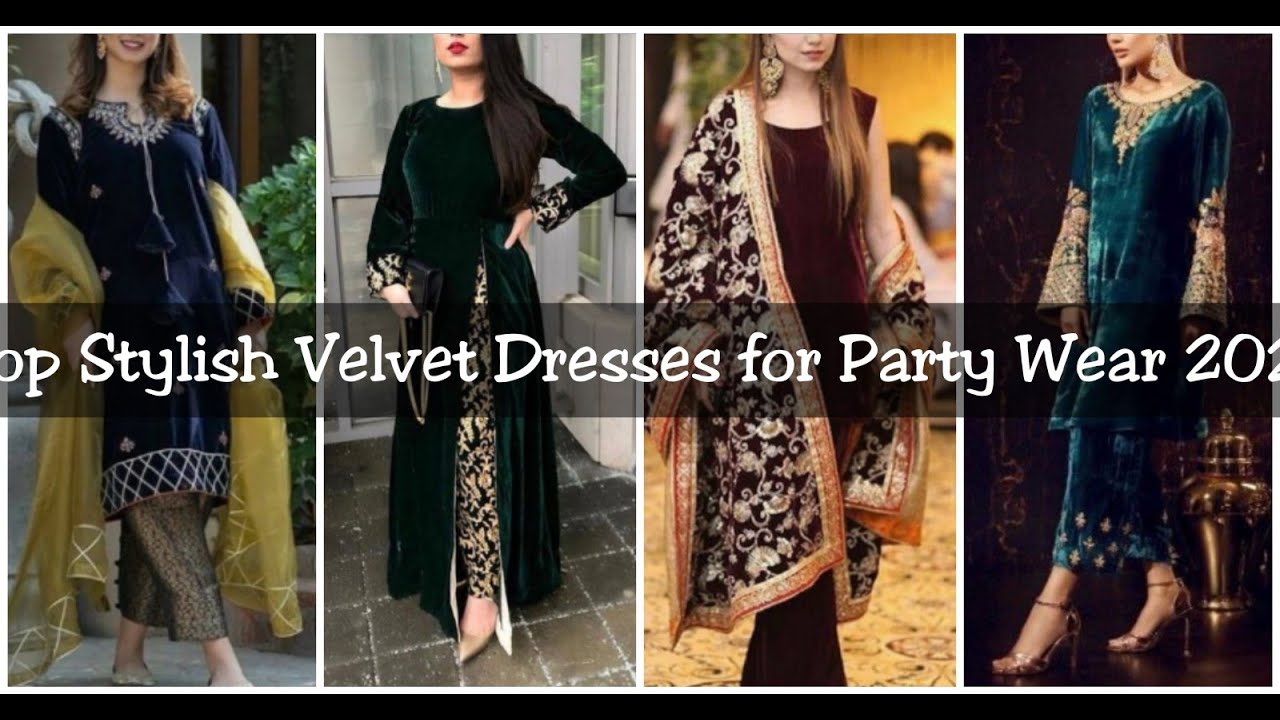 Top 25 Latest Velvet Winter Collection 2021 - YouTube