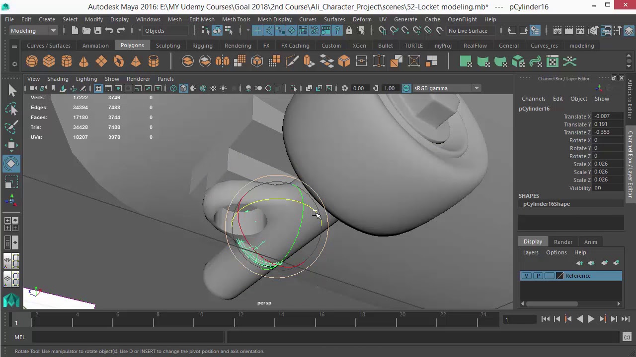 maya modeling tutorial : Modeling Wheel Conecter - YouTube