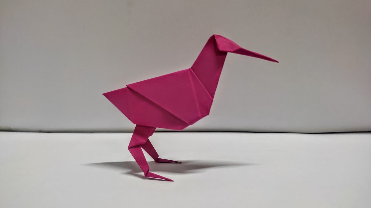 How To Make A Paper Origami Bird Sandpiper Easy Step By Step - YouTube