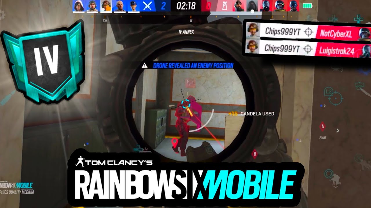 I FINALLY HIT PLATINUM AND CARRIED MY CHAMP TEAM ON R6 MOBILE ...