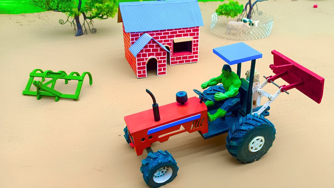 diy agricultural farm | diy tractor house construction science project ...