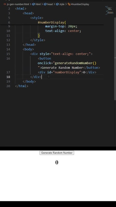 How to generates a random number with a simple visual effect in ...
