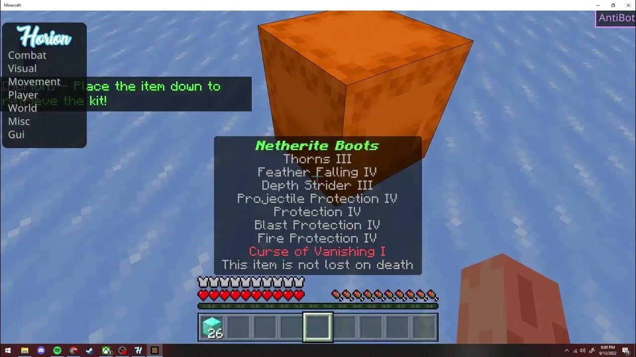 horion minecraft bedrock mod menu - YouTube