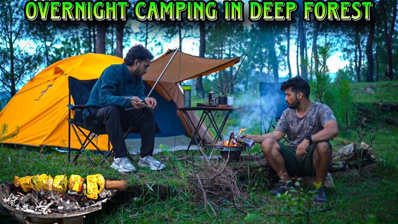 Overnight Camping In Deep Forest Of India | Explore Forest For Food ...
