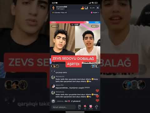 ZEVS QARDASI SEDOYU DOMBALAG ASIRTDI 😂😂 TIKTOK CANLI YAYIN YARISMA (2022)