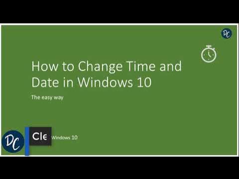 How to Change Time and Date in Windows 10/11 - YouTube