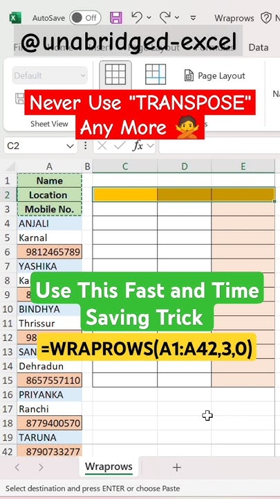 New excel trick #shorts #exceltricks #excel #excelformula #exceltips #exceltutorial #excel # ...