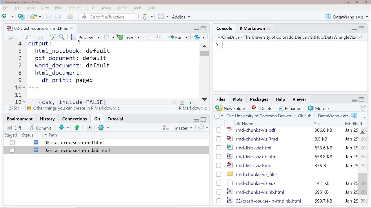 The YAML header in R Markdown - YouTube