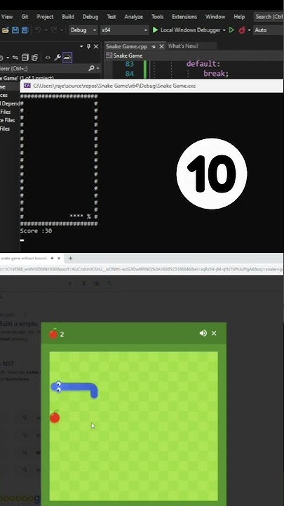 Snake 2.0 C/C++ Game vs Real Snake Game🐍🎯 | Game Development in C/C++ ...