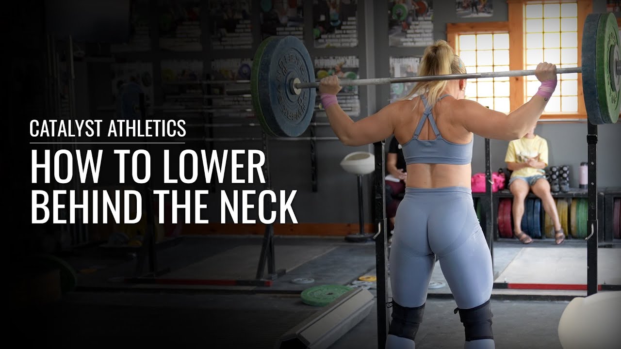 How to Lower the Bar Behind the Neck - YouTube