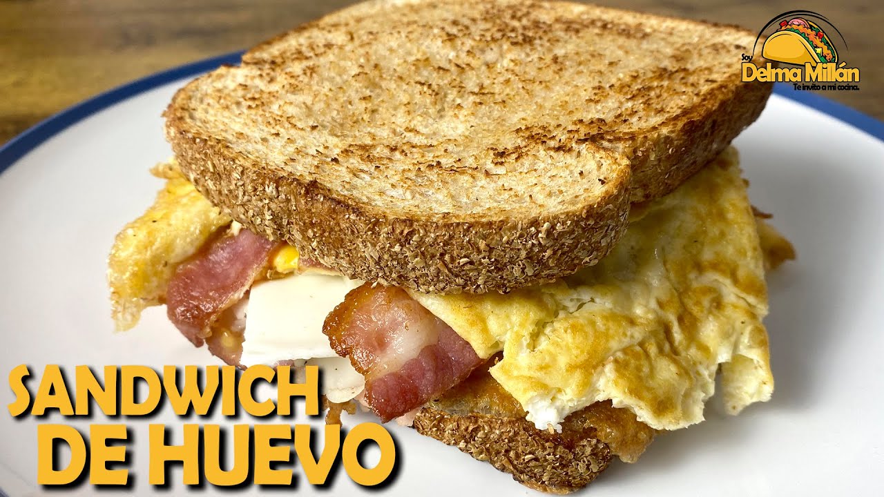 Sandwich de Huevo en 5 Minutos | Delicioso Desayuno Facil y Rapido ...