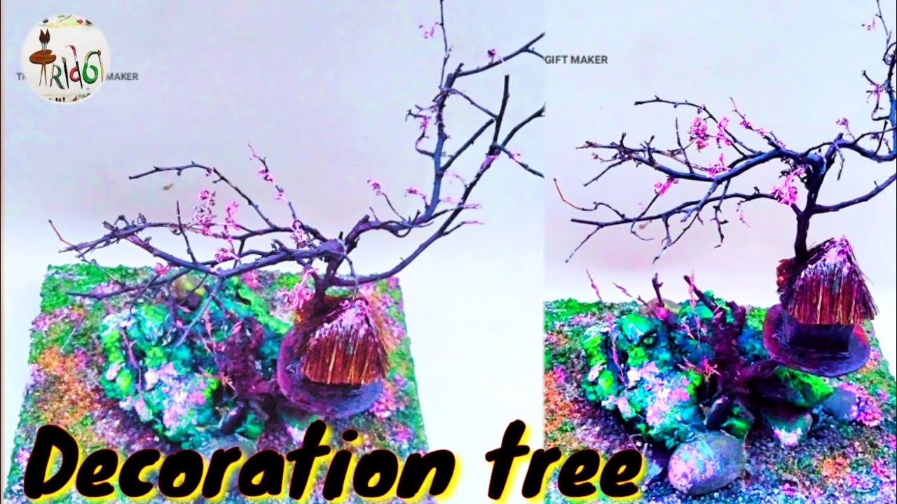 How to make decoration tree | waste material ideas | decoration ideas ...