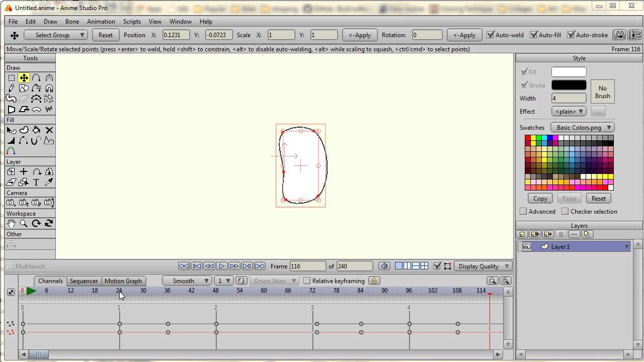 Paste relative command in Anime Studio Pro - YouTube
