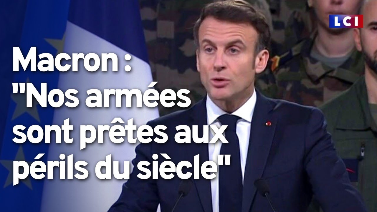 Emmanuel Macron dévoile le futur de l'armée française - son discours en ...
