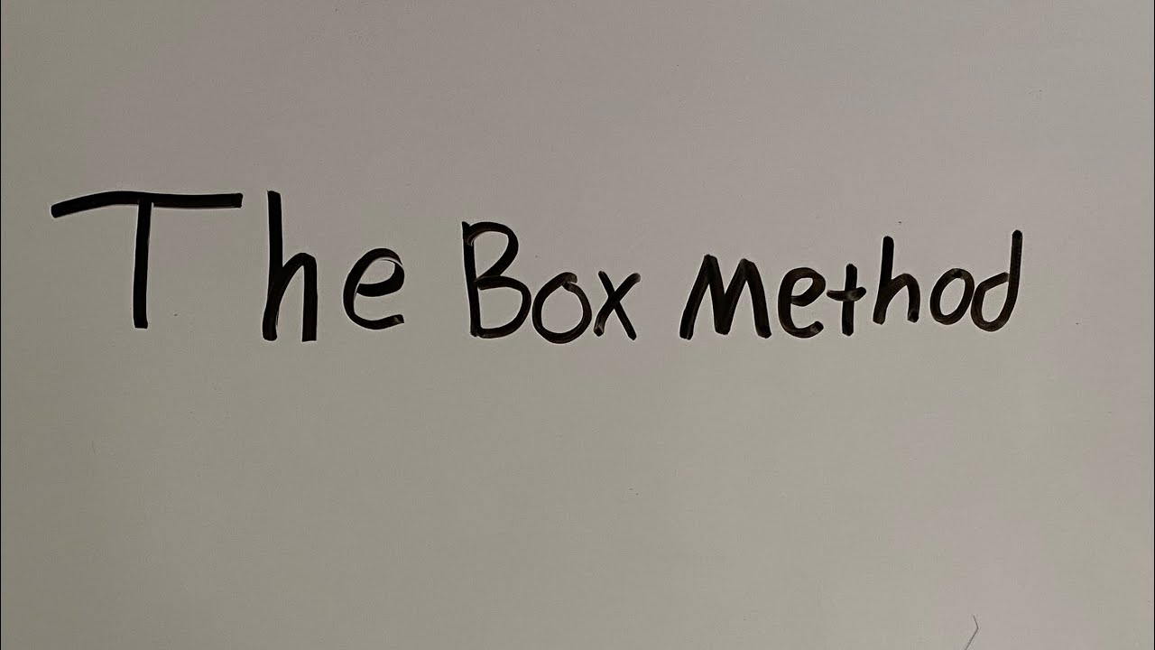 Factoring Quadratics with the Box Method. - YouTube