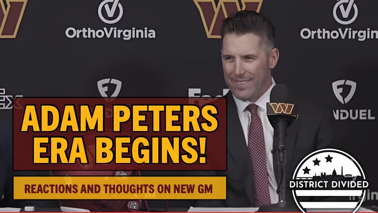Adam Peters Introductory Press Conference REACTION | Washington ...