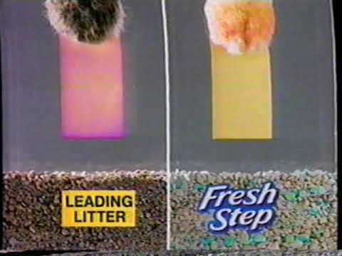 1995 Fresh Step Cat Litter "With dual action" TV Commercial - YouTube