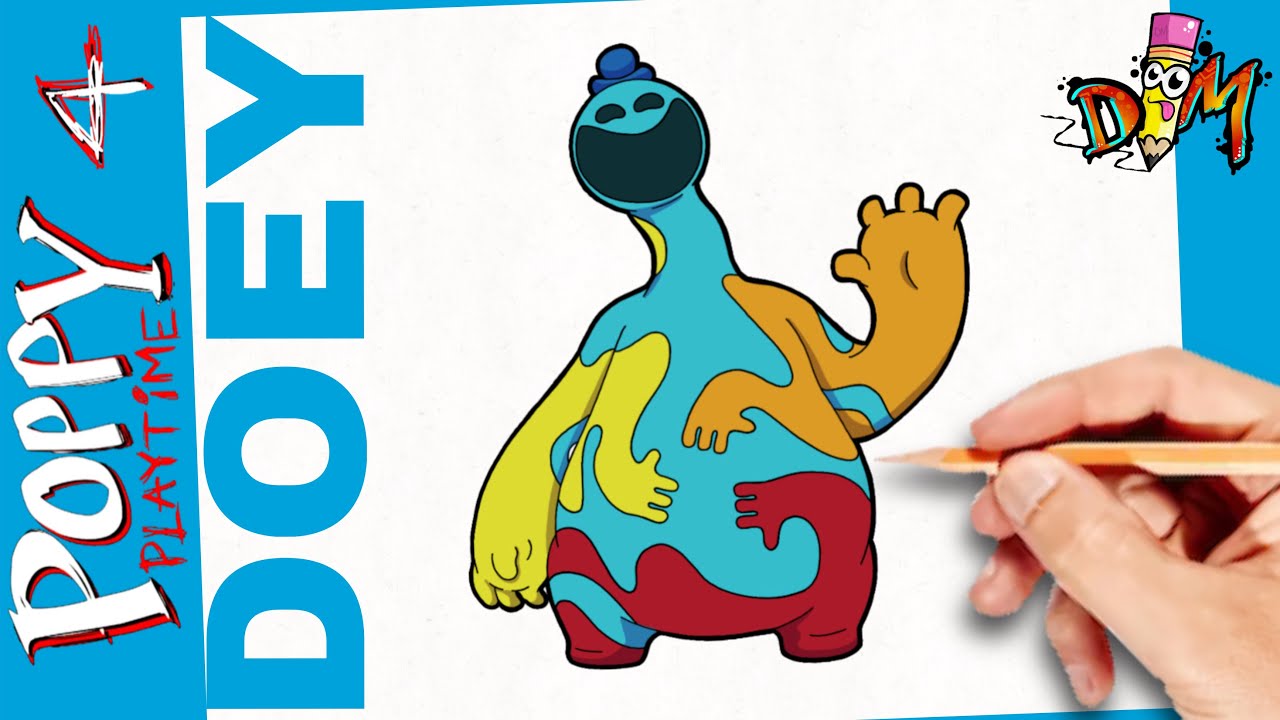 COMO DIBUJAR a DOEY THE DOUGHMAN de POPPY PLAYTIME 4 | how to doey the ...
