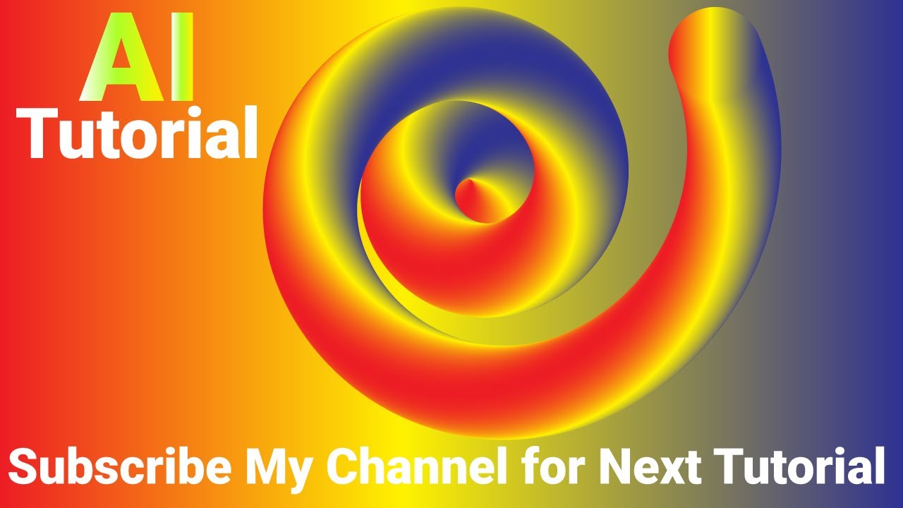 best tutorial spiral 3d effect adobe illustrator 2021. - YouTube