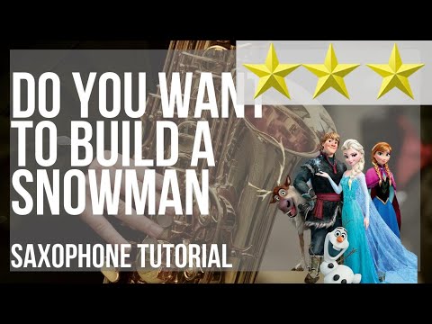 How to play Do You Want to Build a Snowman on Alto Sax - YouTube