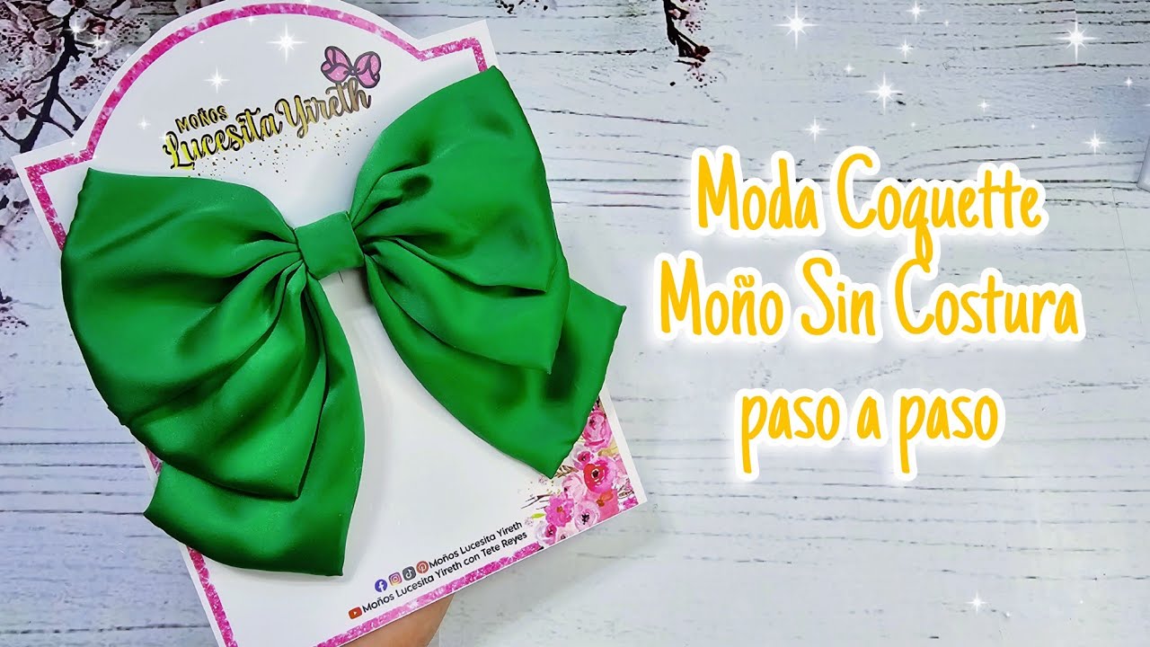 Moño de tela 🎀 tendencia coquette#moños #tendencias #facil#hairbows ...