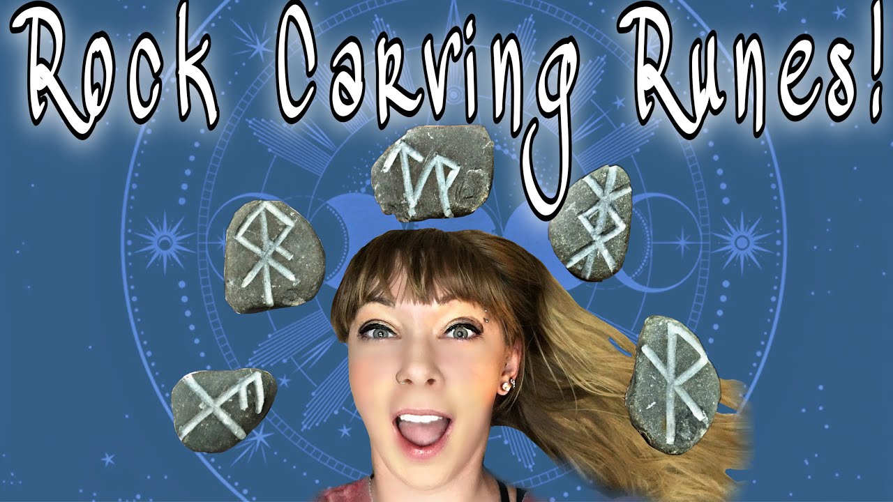 Rock Carving Runes with Beth the Builder | Easy Stone Engraving - YouTube
