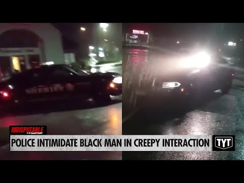 Police Intimidate Black Man In Creepy Interaction - YouTube