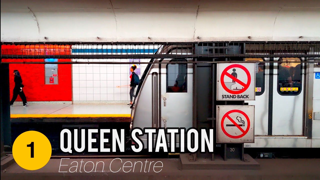 TTC • Queen Station • Line 1 (Yonge-University) - Rush hour trains ...