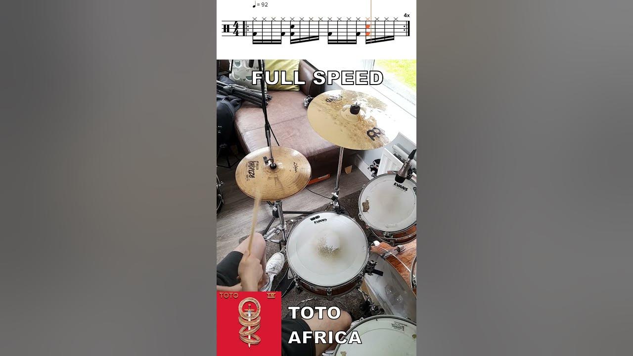 Africa - Toto - Drum Intro (with sheet music) #fyp #shorts #drums - YouTube