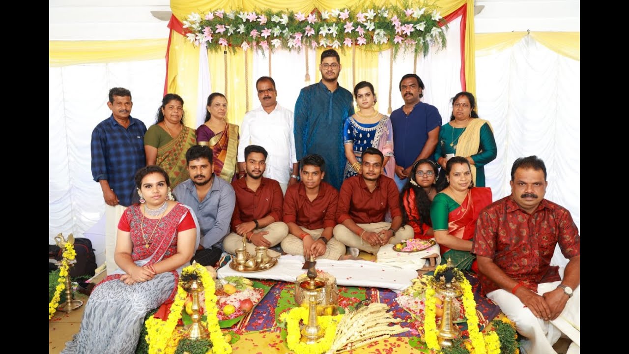 ENGAGEMENT CEREMONY OF AKHIL DEV & SURYA.B.S - YouTube