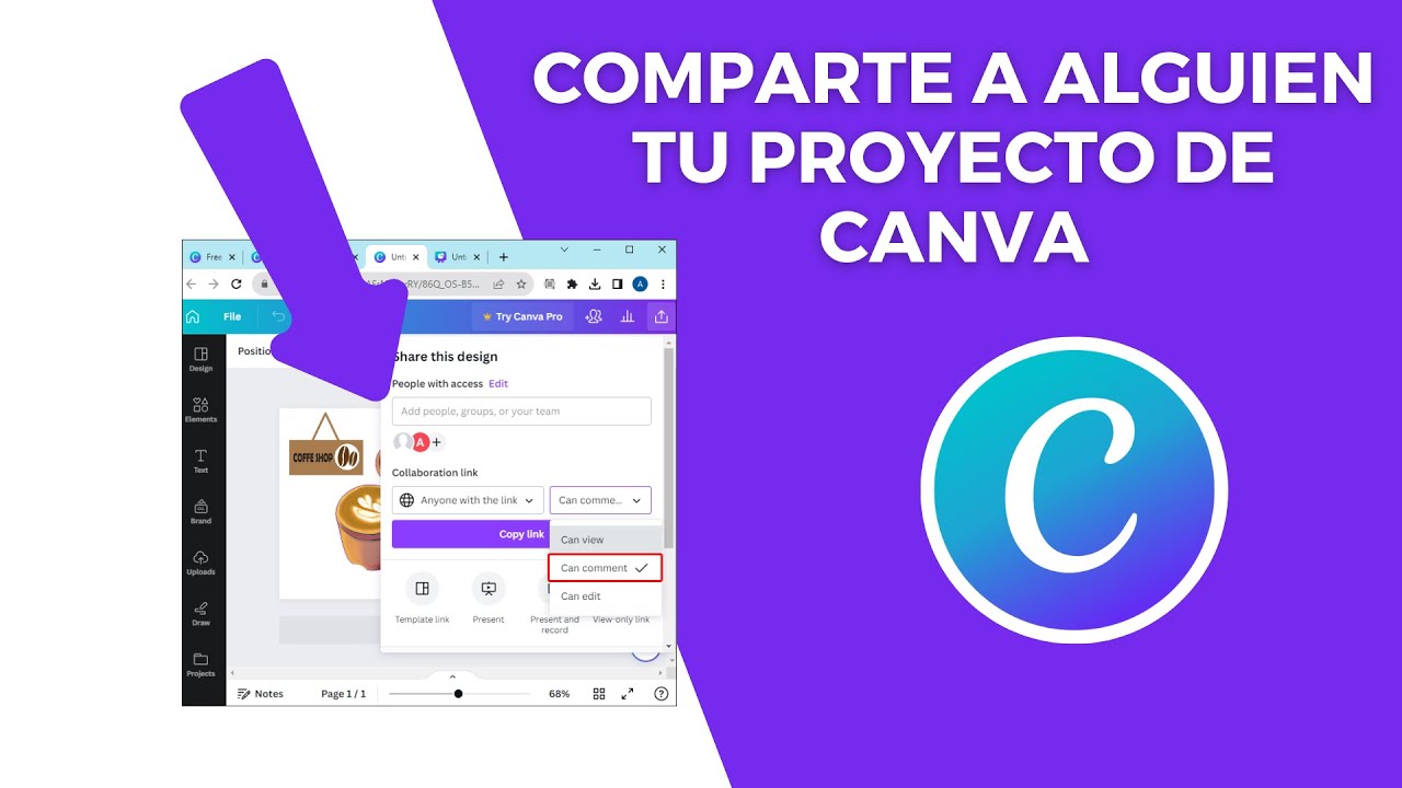 Como COMPARTIR proyectos de CANVA correctamente | 2025 - YouTube