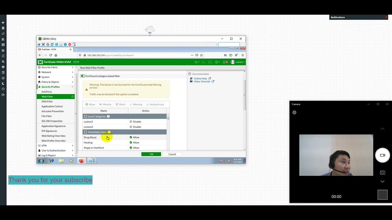 How to Block Website FortiGate | Chặn Website Fortigate | Network ...