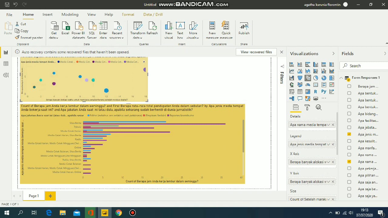 visualisasi scatter chart dan clustered bar chart - YouTube