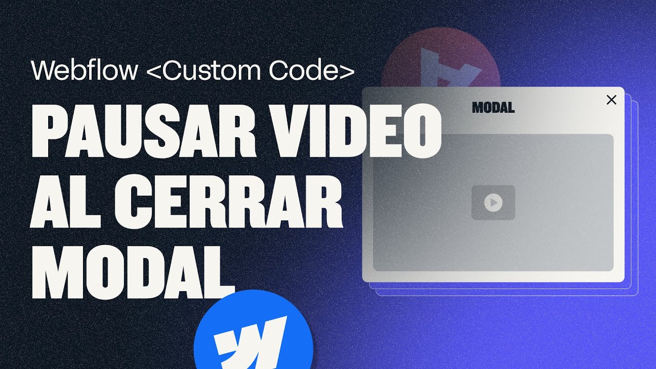Pausar un video de Youtube cuando cerramos un modal en Webflow. Custom Code Tutorial - YouTube