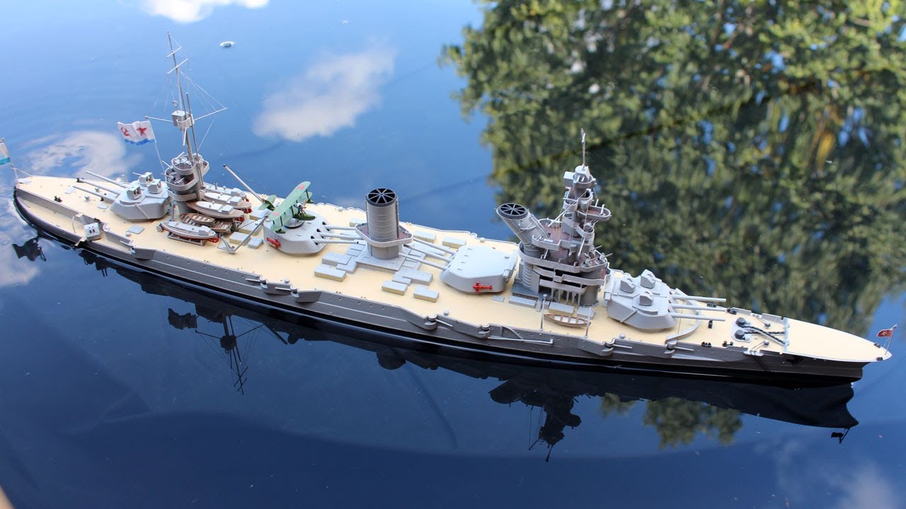 Zvezda 1/350 Soviet Battleship Marat | RC Conversion - YouTube