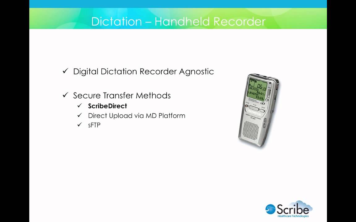 Scribe Dictation Options - YouTube