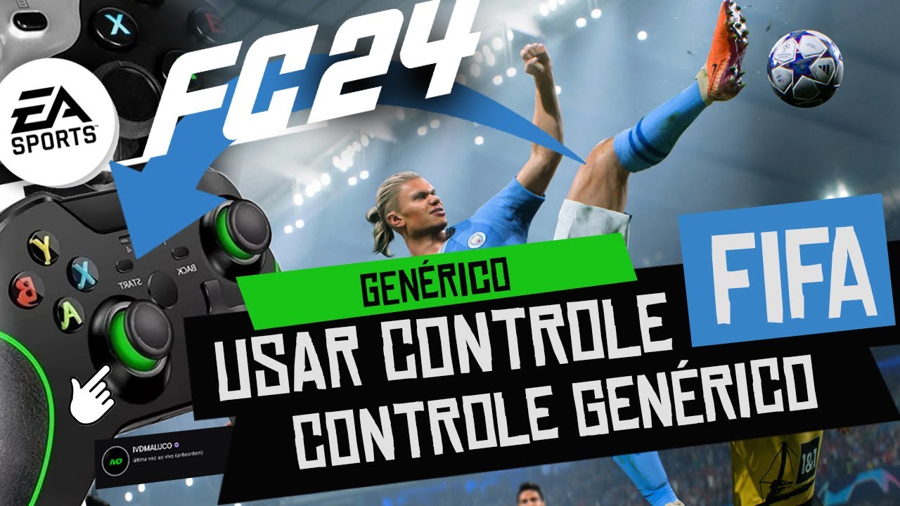Como usar CONTROLE GENÉRICO NO EAFC 24 no PC - YouTube