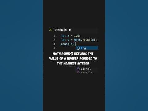 the difference between Math.round(), Math.ceil(), and Math.floor() #coding #javascript #tutorial ...