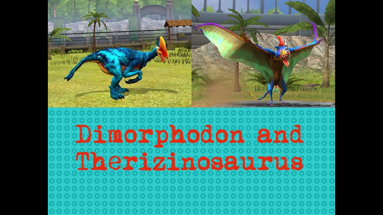 Jurassic World: The Game | Dimorphodon and Therizinosaurus level 40 ...