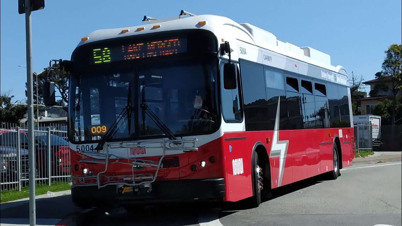 SF Muni 2021 BYD K9MD 5004 on Route 58 Lake Merced - YouTube