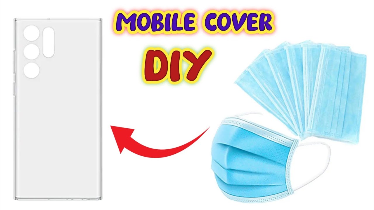 Diy Mobile Cover decoration with mask | Amazing mobile case making ...