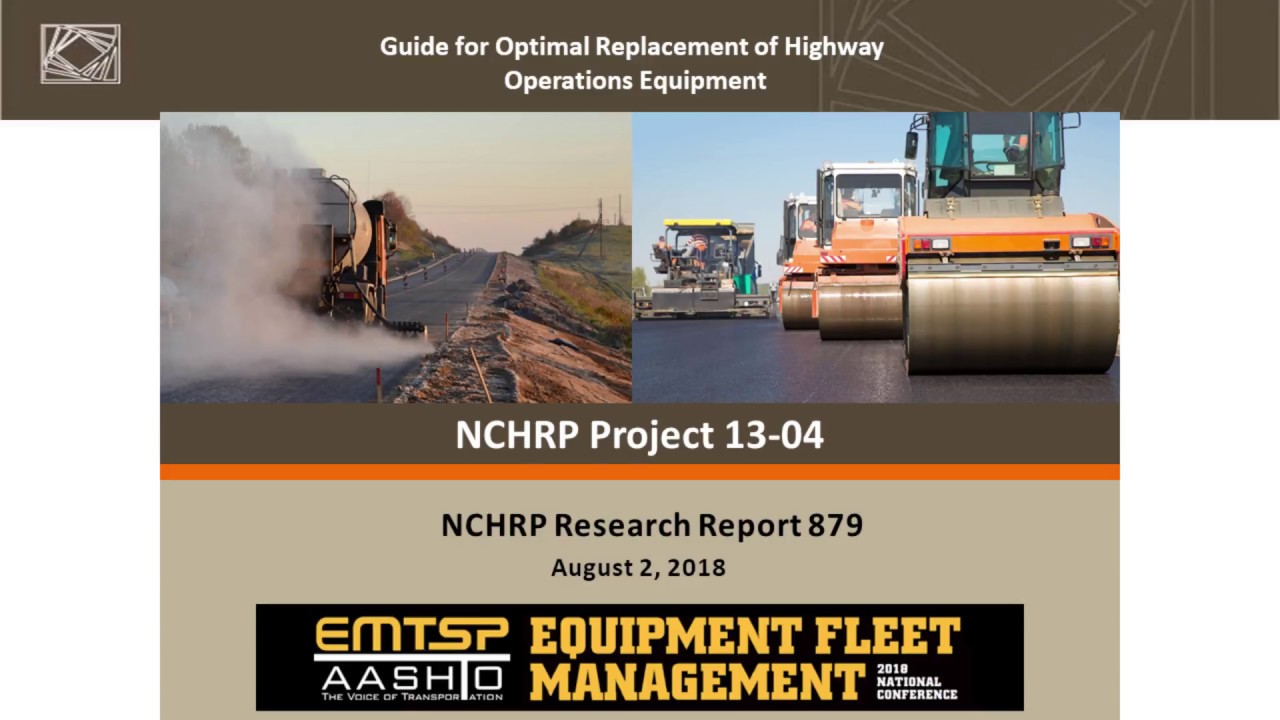 Guide for Optimal Replacement Cycles of Highway Operations ...