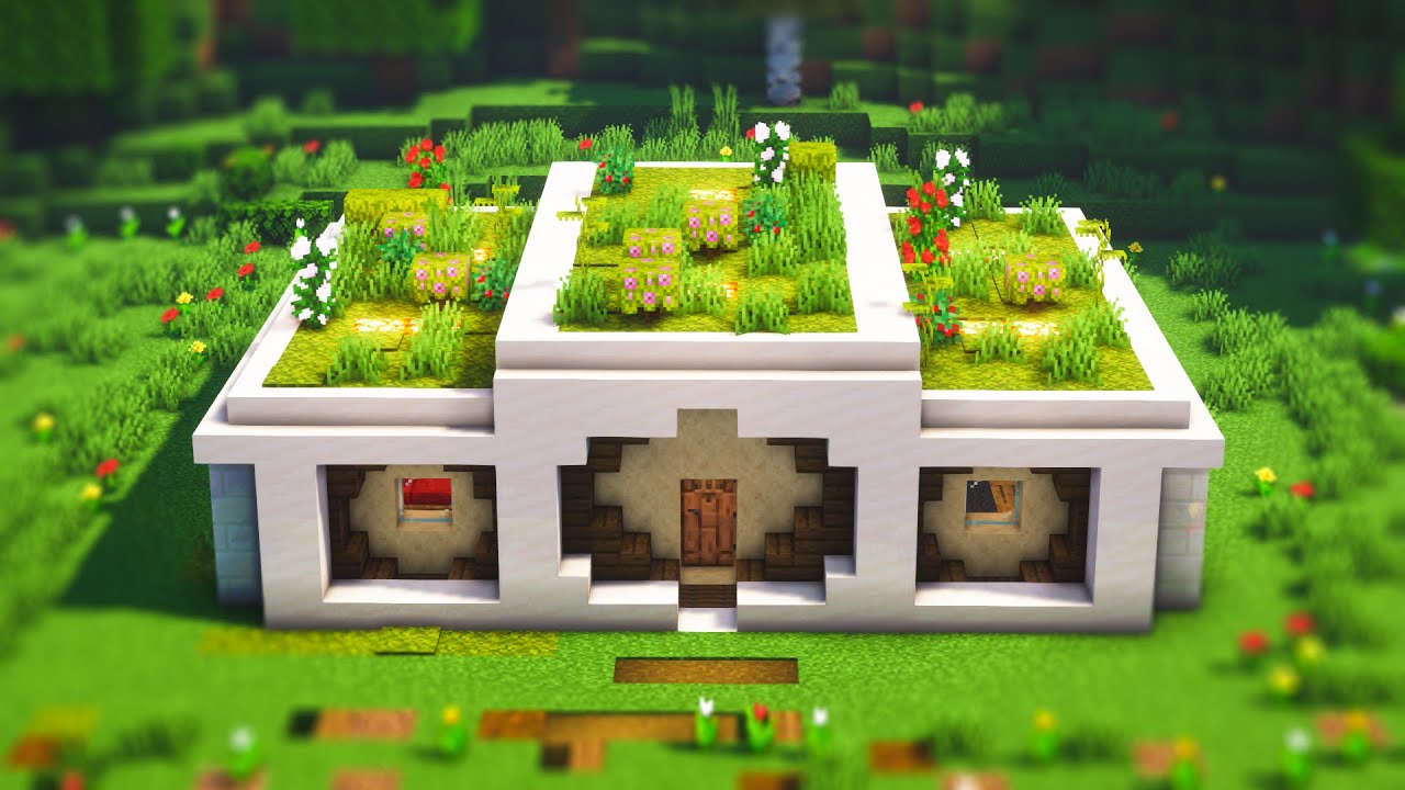 Minecraft | Cách Xây Nhà Hiện Đại Hobbit Hole Lộ Thiên Đơn Giản. - YouTube