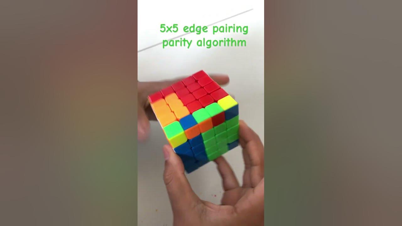 5x5 edge pairing parity algorithm - YouTube