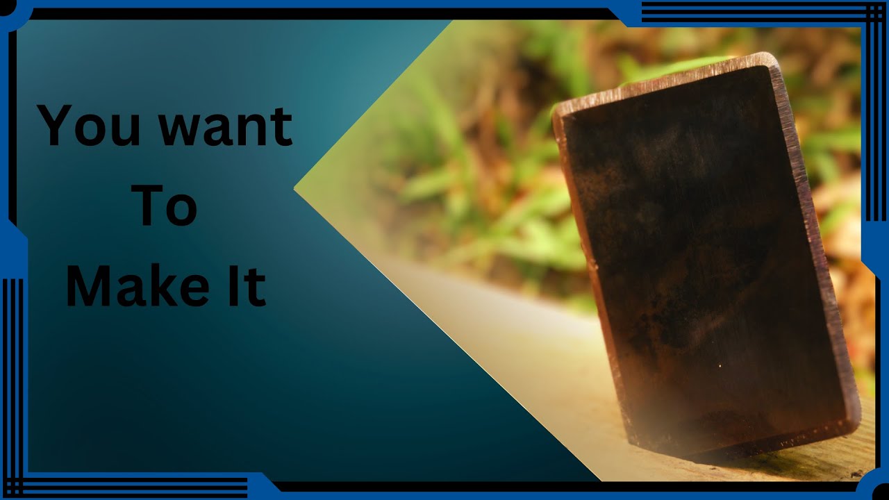 How to make a metal throwing card - YouTube