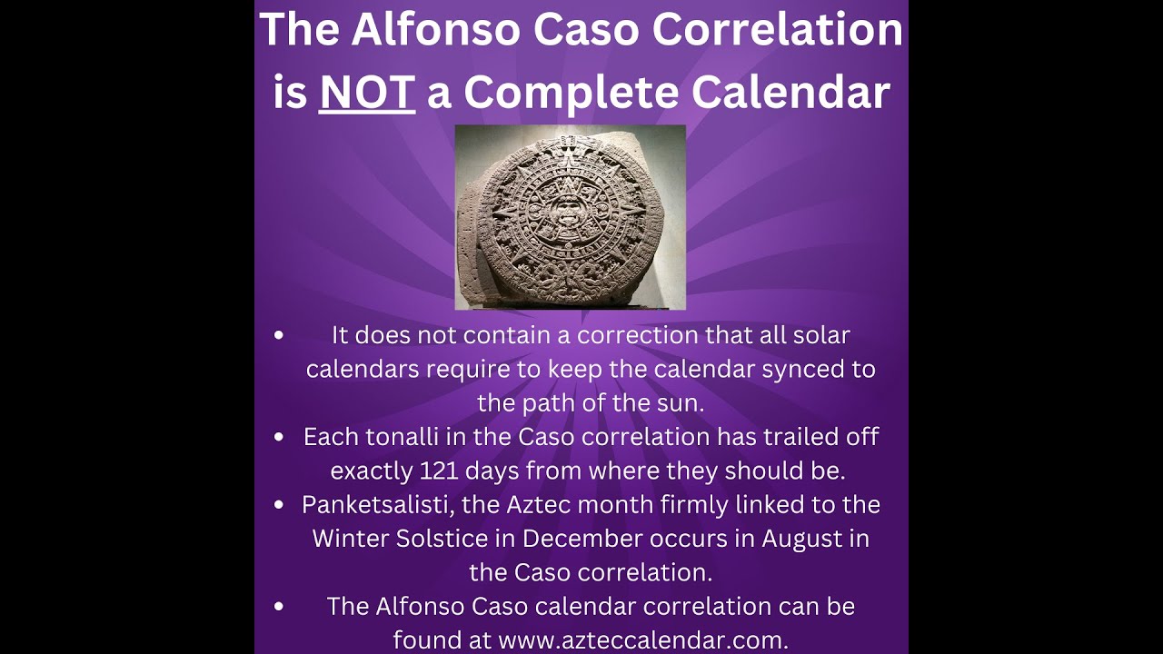 The Alfonso Caso Calendar Correlation is Really Terrible, Please Stop ...