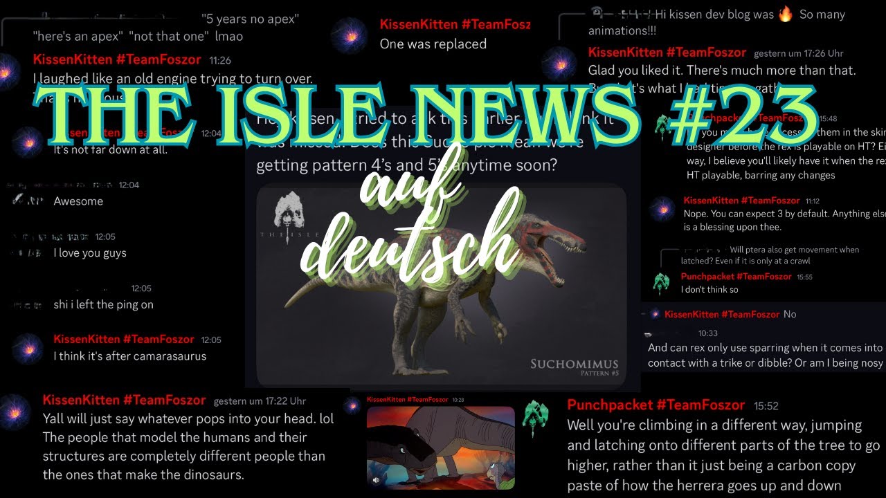 The Isle News #23- auf DEUTSCH - Hypsi Nest und Klettermechanik, Spino ...